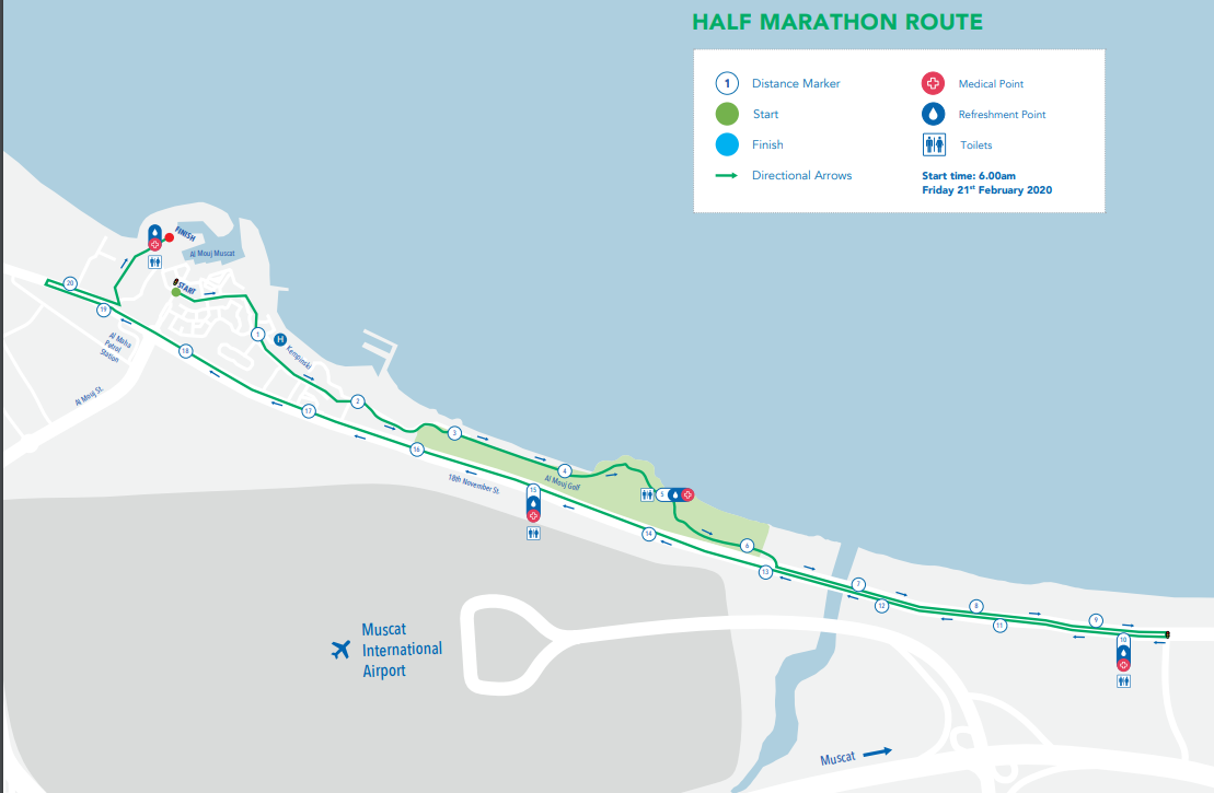 Muscat Marathon - Al Mouj 2022 - Shukran Oman